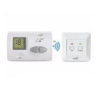 China Riseem White Digital Air Conditioner Temperature Control Heating Wireless Room Thermostat for sale