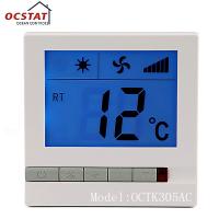 China OCTK305AC 230V AC Digital Thermostat for Air Conditioning and Floor Heating with 0-40°C Temperature Range for sale