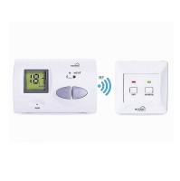 China Riseem White Color Temperature Controller Digital Heating Adjustable Room Themostat with Battery for sale