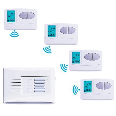 China Riseem 7 Day Programmable Temperature Control Heating Room Thermostat with Battery for sale