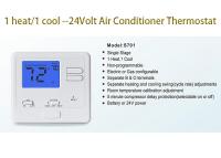 China Manual Heating And Cooling AC Wired Room Thermostat For Central Air Conditioner for sale
