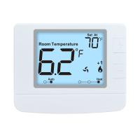 China Wall Mount Non Programmable Thermostat 24V Blue Backlight for sale