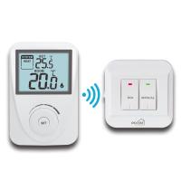 China Blue LCD Backlight Smart Non-programmable RF Heating and Cooling Thermostat for sale