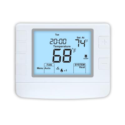 China 2 Heat 1 Cool  Programmable Heat Pump Air Conditioner Home Thermostat for sale