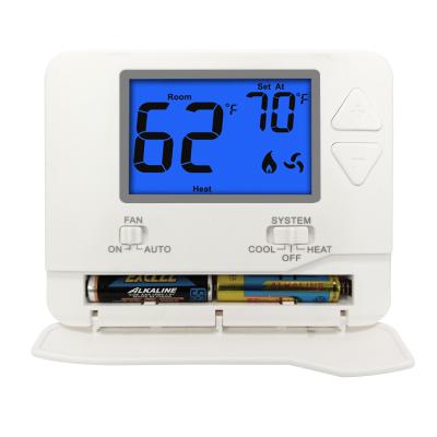 China Non-programmable LCD Backlight Single Stage 24V HVAC Home Thermostat for sale