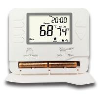 China 24V Heat Pump 2H1C Programmable Thermostat with LCD Display for sale