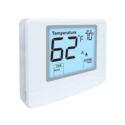 China STN1220 24V 2 Heat 2 Cool Non-Programmable Digital Fan Coil Thermostat with 32°F-99°F Range for sale