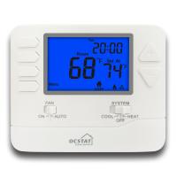 China 24V Multi Stage 2 Heat 2 Cool Digital Wireless temperature controller Room Thermostat for sale