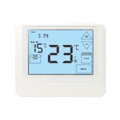 China Programmable Digital Thermostat for Air Conditioner Furnace Heat Pump and IAQ STN855WHD for sale