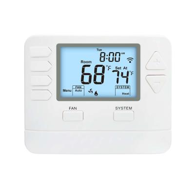 China Flame Retardance ABS and Control Mode Heating And Cooling in HVAC Thermostat with High Accuracy Display ±1℉ under 68℉ for sale