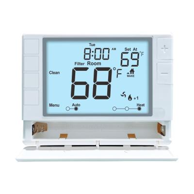 China Coiiwsei Hotel and House Indoor Efficiency Electronic Room Thermostat with Lcd Display in White/Blue for sale