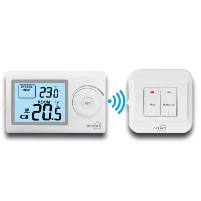 China 24-230V RF Room Thermostat Non-programmable with White/Customized Switchable Voltage for sale