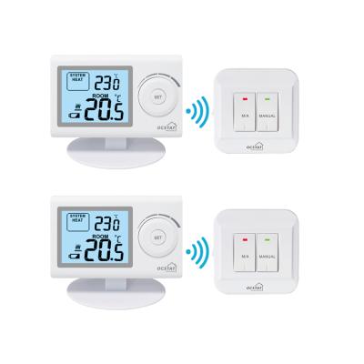 China Wall-mounted RF Room Thermostat with ABS Materials and Anti-flammable Properties for sale