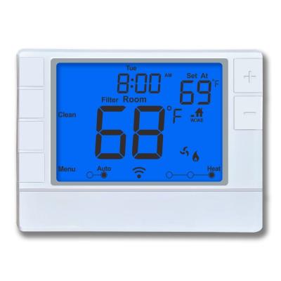 China Coiiwsei 1H/1C Heat Pump Wired Room Temperature Heating Thermostat with ABS Housing Material for sale