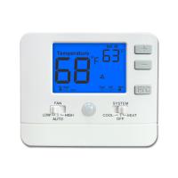 China Blue Backlight Electronic Room Thermostat for Precise Temperature Control 50/60Hz Power Supply Terminal Designations O/B for sale