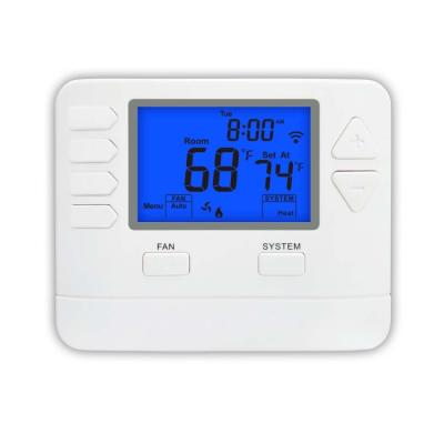 China Riseem 2H/2C Heat Pump 7 Day Programmable Thermostat with Physical Dimensions 4.72