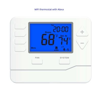 China Riseem 7 Day Programming Air Source Heat Pump Smart Thermostat W2 Terminal Designations for Optimal Comfort and Energy Savings for sale