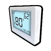China Coiiwsei  24V White Battery Operated 2 Heat 2 Cool Programmable Air Conditioning Home Thermostat HVAC STN7255 for sale