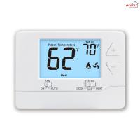 China Convenient Electronic Room Thermostats for Heat Pump 1H/1C 2*AA Batteries or 18-30 VAC NEC Class II for sale