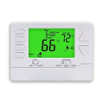 China Conventional Electronic Room Air Conditioner Thermostat for 2H/2C Heat Pump Without Auxiliary or Emergency Heat for sale