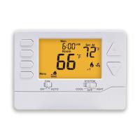 China 2H/2C Heat Pump Electronic Room Thermostat with RC Terminal Designations and White/Blue/Green Backlight Color for sale
