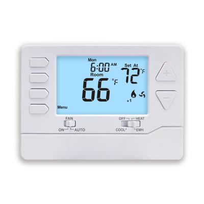 China 1 Amp Per Terminal Load Rating Heat Pump Non-programmable Thermostat for Large-Scale Conventional Or Heat Pump Applications for sale