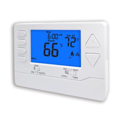 China Riseem Mounts On Wall Or Junction Box Heat Pump Thermostat W/E Terminal Designations Temperature Ranges 32°F 99°F 0°C 40°C for sale