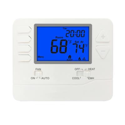 China Heagstat 2H/1C Heat Pump Thermostat With Emergency Heat or Conventional HVAC STN721 for sale
