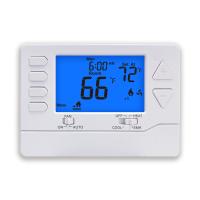 China Riseem 7 Day Wired 24V Easy  Adjustable Heat Pump Thermostat AUTO Fan Operation Mode for sale