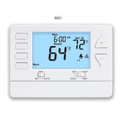 China Riseem 1.5 Amp Load Rating 24V HVAC Heat Pump Thermostat White Large 5.65 Sq.in. Display Size for Maximum Efficiency for sale