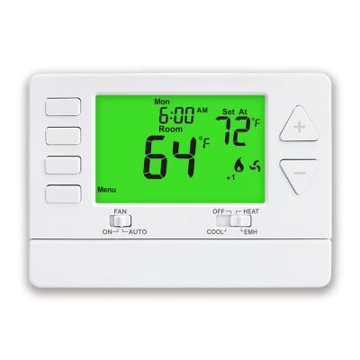 China Riseem 24V Non-programmable Commercial Heat Pump Thermostats in White for Large Buildings for sale