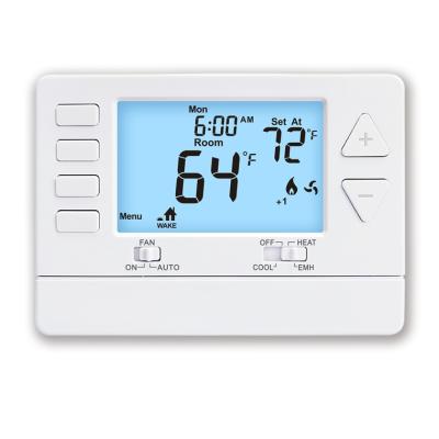 China Riseem Customizable 7 Day Programmable Thermostat with 5.65 Sq.in. Display Size and 18-30 VAC NEC Class II Power Supply for sale