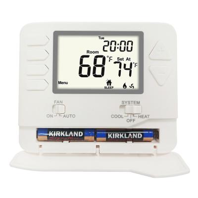 China Riseem Conventional Application 1 Heat 1 Cool Wired programmable thermostat featuring temperature control ranges 44°F to 90°F ideal for precise HVAC management for sale
