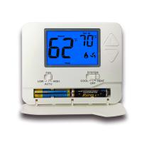 China Riseem LCD Digital Display Wired PTAC Room Non-programmable Thermostat Mounts On Wall Or Junction Box White Blue Green Backlight Color Temperature Control Device for sale