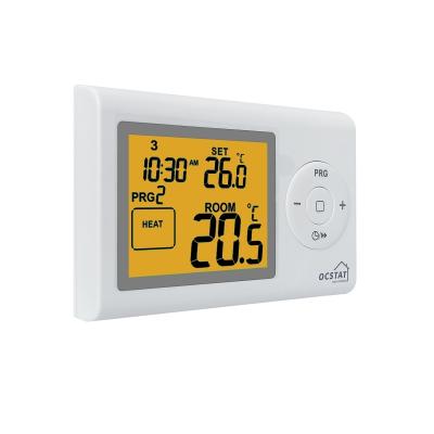 China Standby Current Lighting Current Below 7mA Boiler Room 7 Day Thermostat Featuring Display Accuracy Plus Minus 05 Degrees Celsius and Programmability 5 2 Day 24 Hour for sale