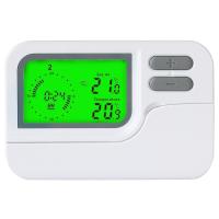 China Adjustable Temperature Range 5°C to 35°C Boiler Room 7 Day Thermostat White Color Featuring Standby Current Lighting Current Less Than 3mA for sale
