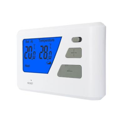 China 230V Boiler Room Thermostat Featuring NTC Sensor and Display Temperature Range 3°C to 37°C in 0.1°C Increments for Temperature Monitoring for sale