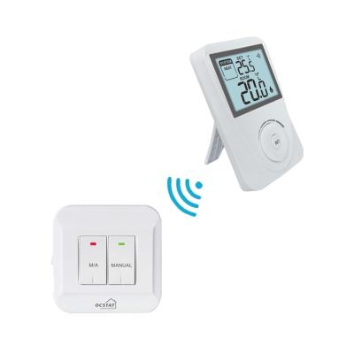China RF Simple Thermostat Wireless Non-Programmable Thermostat Temperature Control System Offering User Friendly Interface And HVAC Regulation for sale