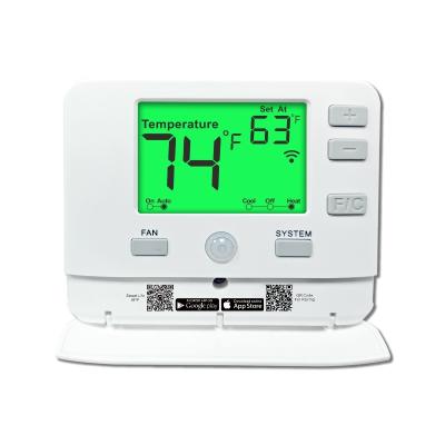 China Power supply 50 60Hz Receiver 18 30 VAC NEC Class II HVAC PTAC RF Thermostat Wireless Operating Frequency 915MHZ Mounts On Wall Or Junction Box for sale