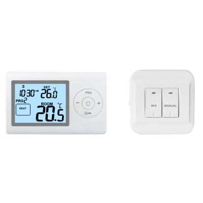 China 7 Day Programmable Digital RF Thermostat Controller Wall-mounted Solution Offering Climate Control for Various Environments for sale