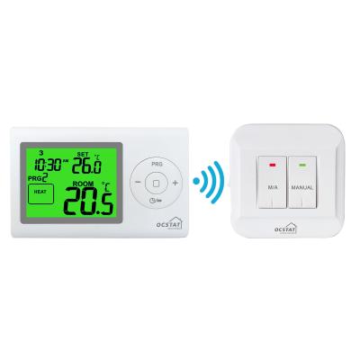 China 230V White Control Room Design Utilizing Customized Anti-flammable ABS PC RF Thermostat for Robust and Secure Control Facilities for sale
