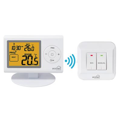 China 868Mhz Works With Most Heating Systems 230V RF Room Thermostat Power 230V Wireless Thermostat for Wireless Temperature Control for sale