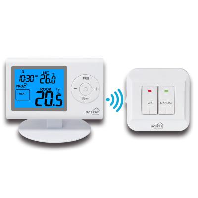 China White Automatic Reset 230V Heating and Cooling Thermostat 868MHZ Durable Temperature Regulation Device Suitable for HVAC and Industrial Equipment for sale