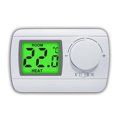 China Orange Backlight Color Boiler Room Thermostat Providing Temperature Measurement Accuracy ±1°C at 20°C and Size 119 X 80 X 31 Mm for Boiler Management for sale