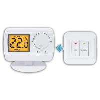 China White Customized Automatic Non-programmable Wireless RF Thermostat Durable Temperature Regulation Solution Ideal for HVAC Systems and Equipment for sale