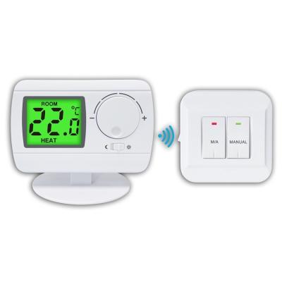 China RF Connectivity Digital Thermostat Controller with 2 AA Size Battery Power Ensuring Stable and Precise Temperature Control for sale