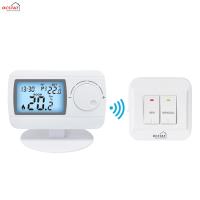China ABS Material RF Room Programmable Heating Thermostat Switchable Voltage 24-230V Connectivity RF Radio Frequency Compatible with HVAC Systems for sale