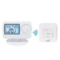 China Works With Most Heating Systems RF Room Thermostat 230V Wireless Programamble Thermostat White Customized Shell Color Temperature Management Solution for sale