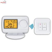 China Wall-mounted RF Room 230V Thermostat White Customized Shell Color Smart Temperature Regulator Supporting Remote Control and Easy Installation for sale