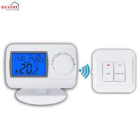 China Works With Most Heating Systems RF Room Thermostat 868MHZ 7 DAY Programmable Wireless Temperature Controller for Commercial for sale